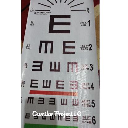 Jual (uigw -0) SNELLEN CHART / TEST MATA pynz786 | Shopee Indonesia