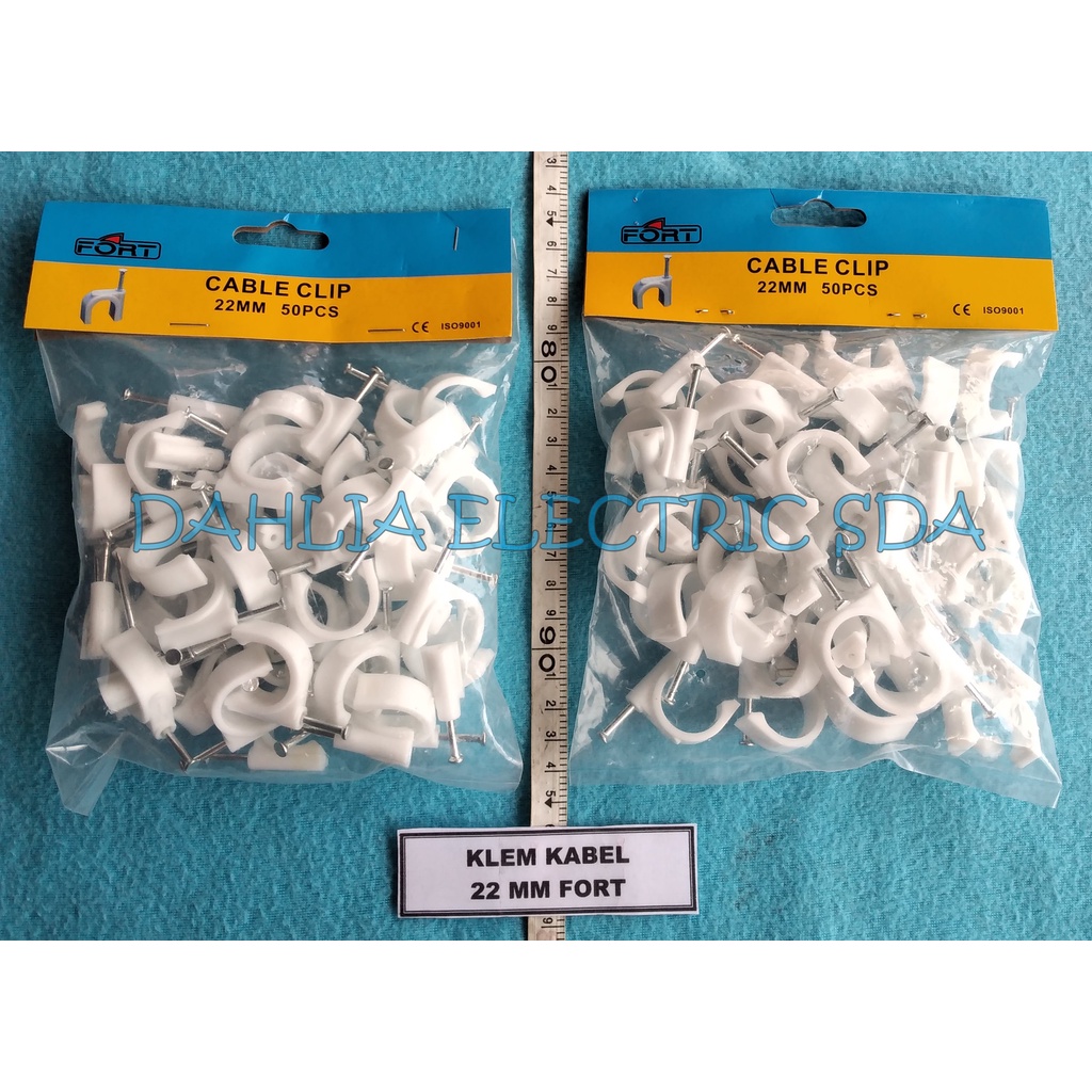 Jual KLEM KABEL 22MM FORT (1 PACK ISI 50 PCS) | Shopee Indonesia