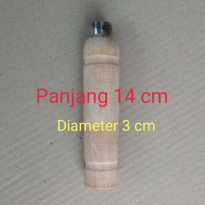 Jual TANGKAI BAHAN KAYU / GAGANG KAYU / PEGANGAN KAYU BUBUTAN DENGAN 4 ...