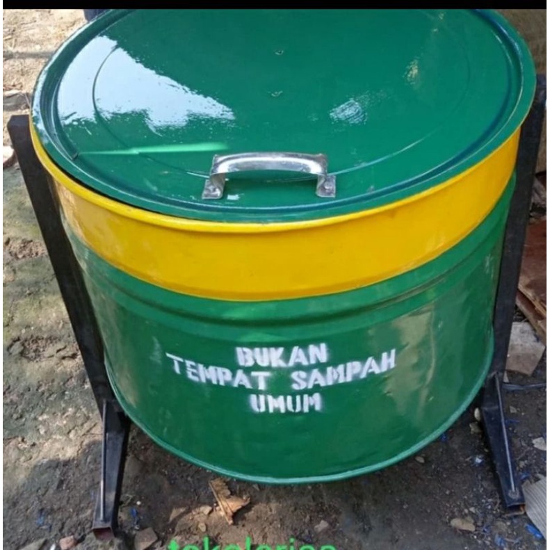 Jual Drum Besi Tong Sampah Tiang Gantung Kapasitas 100 Liter | Shopee ...