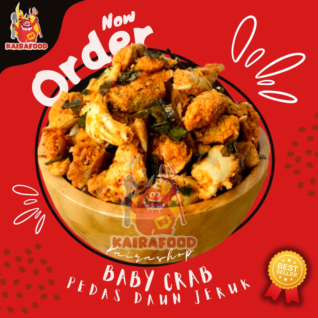 Jual BABY CRAB CRISPY PEDAS DAUN JERUK | ORIGINAL DAUN JERUK | Shopee ...