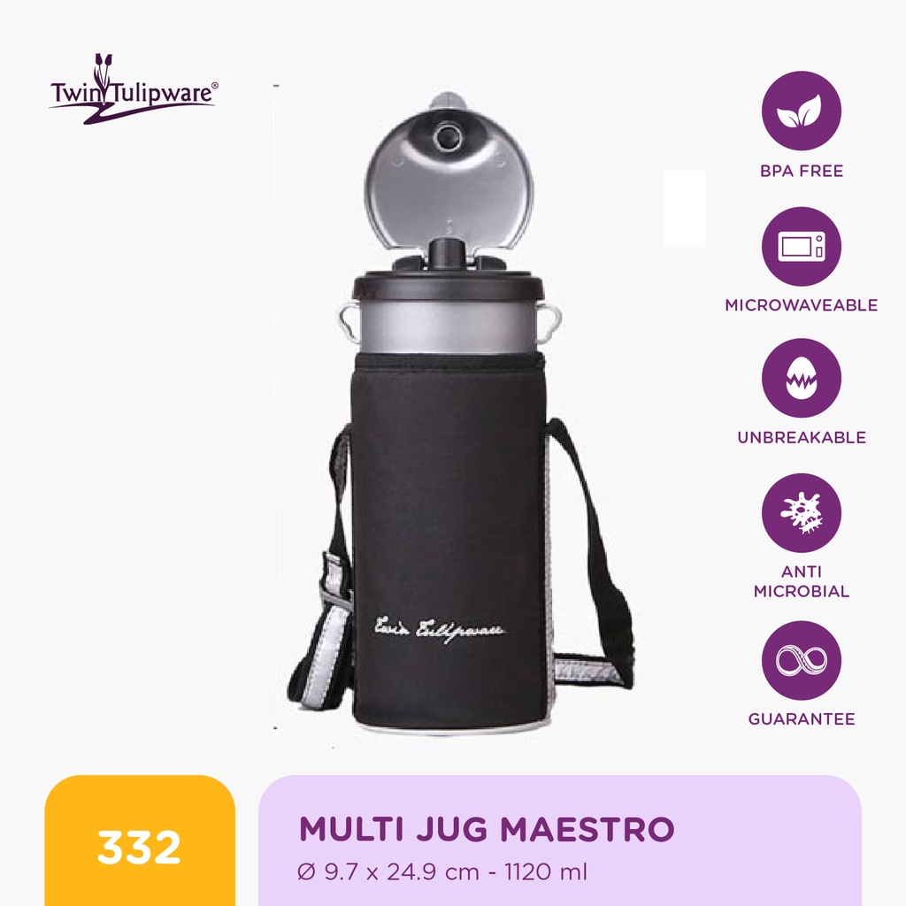 Jual Twin Tulipware Multi Jug Botol Minum 1120 ML | Shopee Indonesia