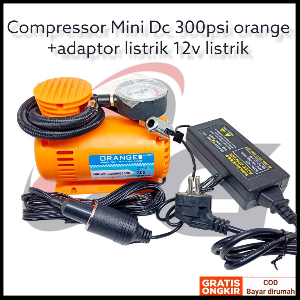 Jual Paket compressor Mini Power Listrik 12v kompresor mini Plus ...