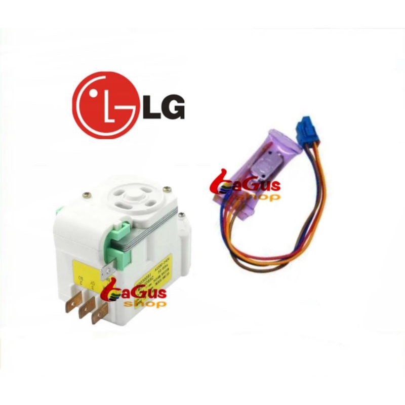 Jual Timer dan defrost bimetal Fuse kulkas LG 2 pintu 1set | Shopee ...