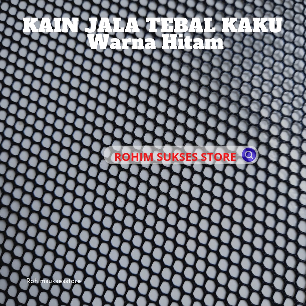 Jual Bahan Kain Jaring / Jala Tas Tebal Warna Hitam Murah Harga Meteran ...