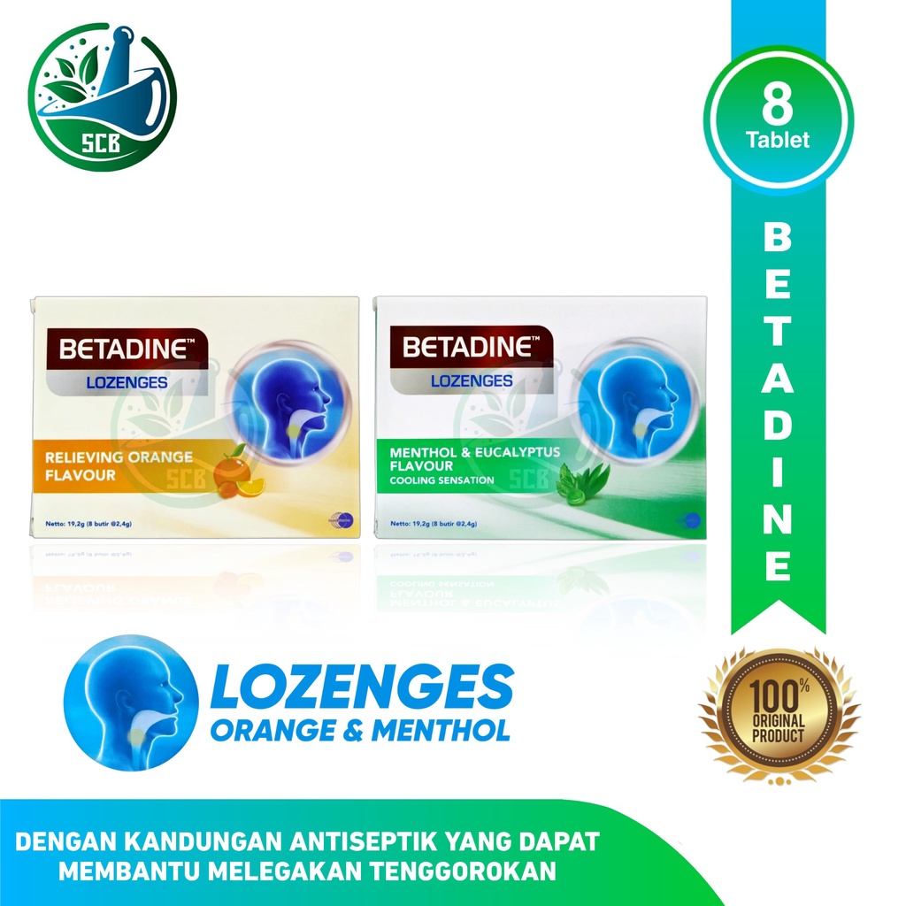 Jual Betadine Sore Throat Lozenges 1 strip (8 tablet hisap) - Permen ...