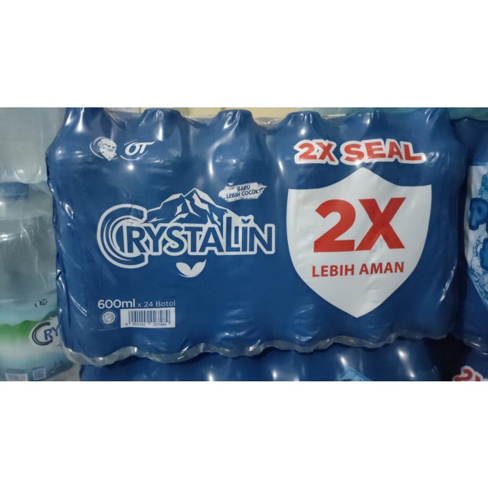 Jual CRYSTALLINE AIR MINERAL ALAMI PEGUNUNGAN PH 8 / 600ML X 24 BOTOL | Shopee Indonesia