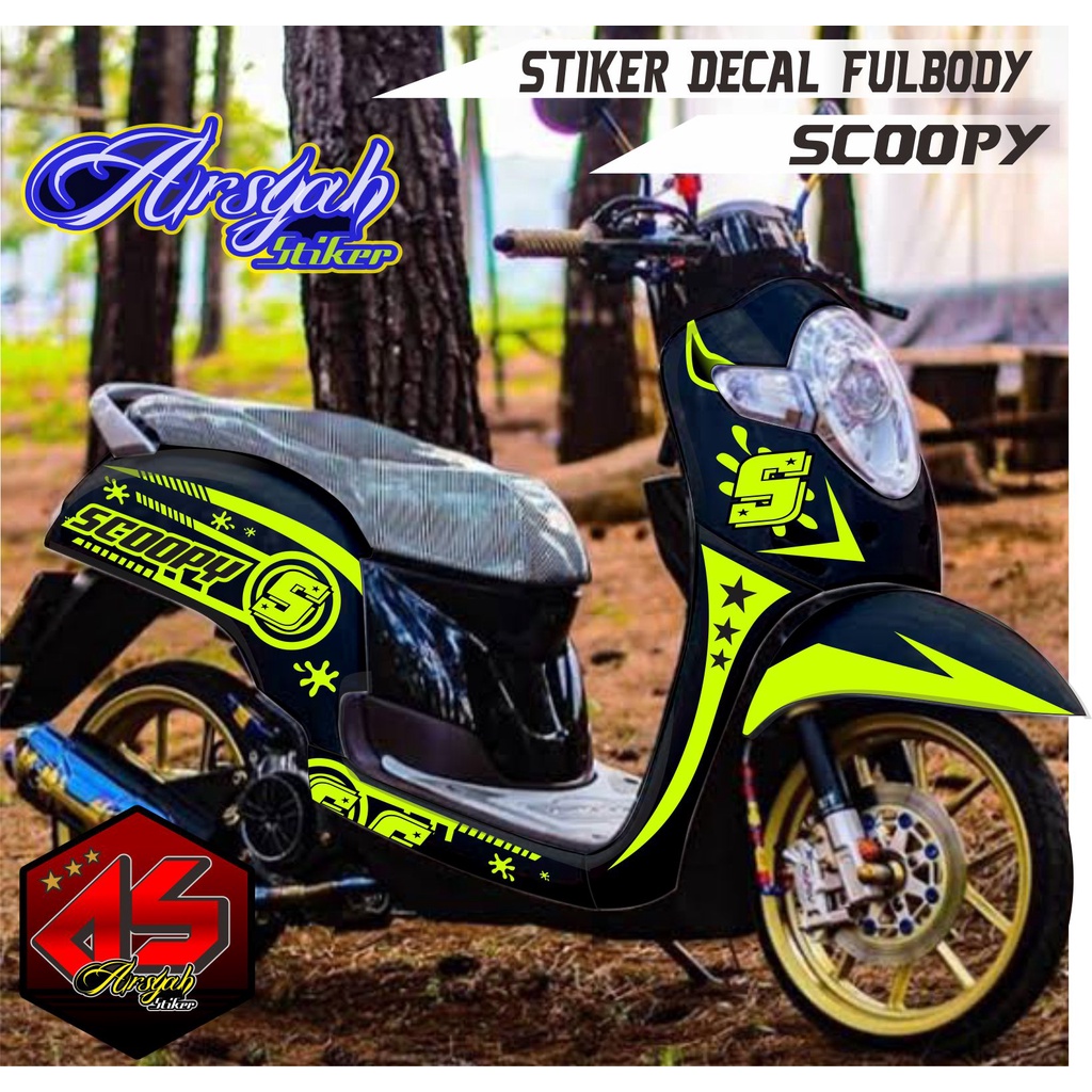 Jual Decal scoopy full body Full Blok Decal Scopy Dekal New Fi 2019 2020 2017 2018 2021 2022 ...