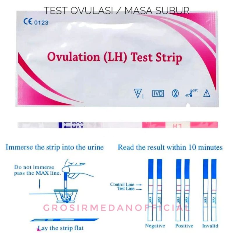 Jual TEST OVULASI MASA SUBUR - OVULATION TEST LH TEST STRIP PENDETEKSI ...