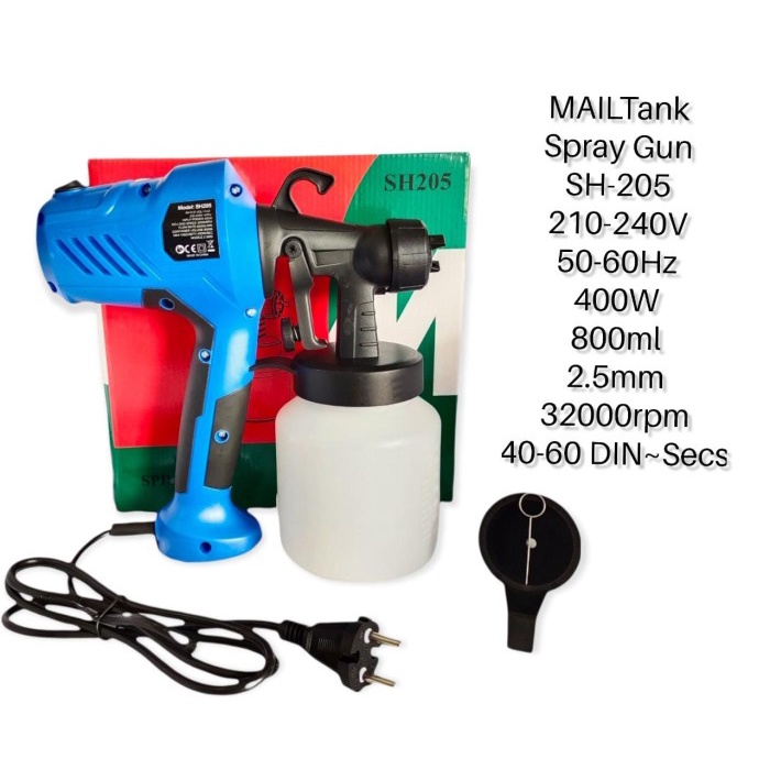 Jual Spray Mailtank Sh-205 Spray Gun Elektrik 400 Watt - Electric Spray ...