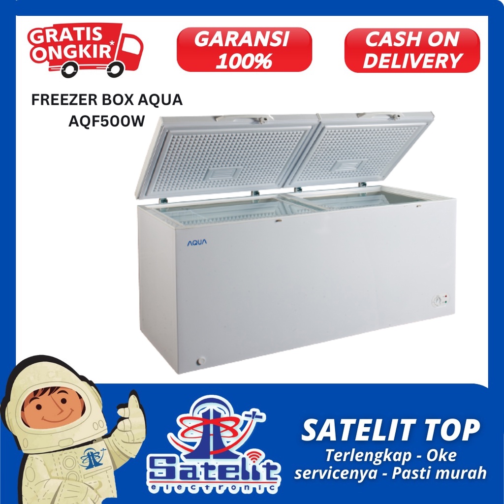 Jual FREEZER BOX / CHEST FREEZER / PENYIMPANAN DAGING AQUA AQF500W ...