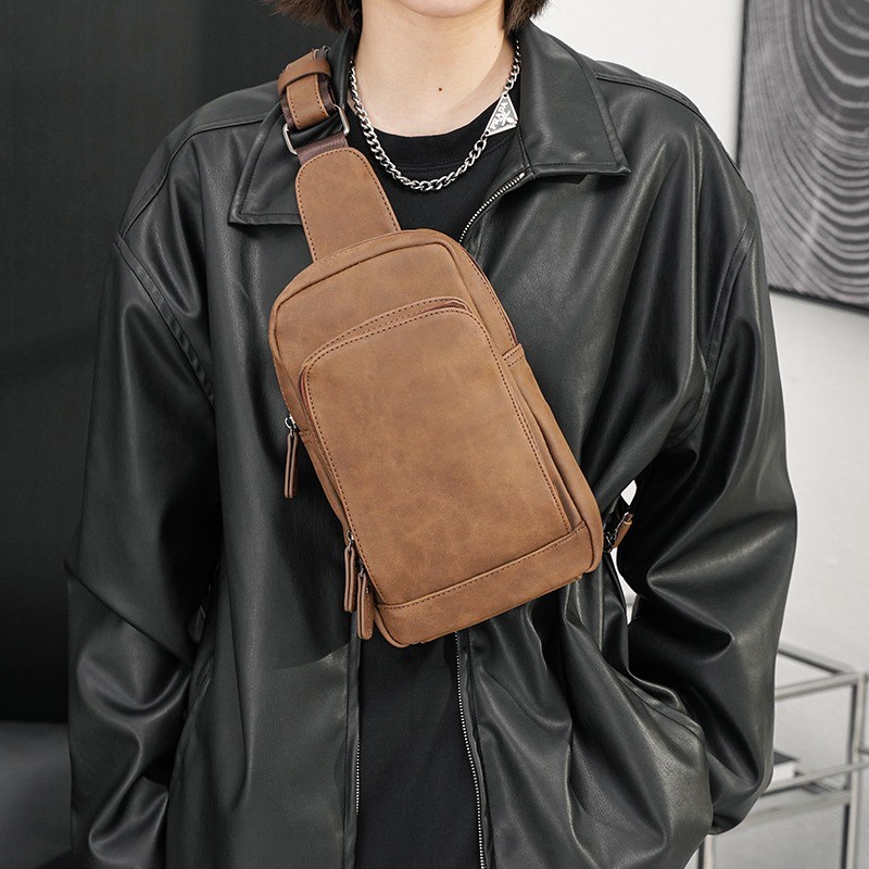 Jual Sling Bag Kulit Pria Tas Selempang Pria CEBERUZ | Shopee Indonesia