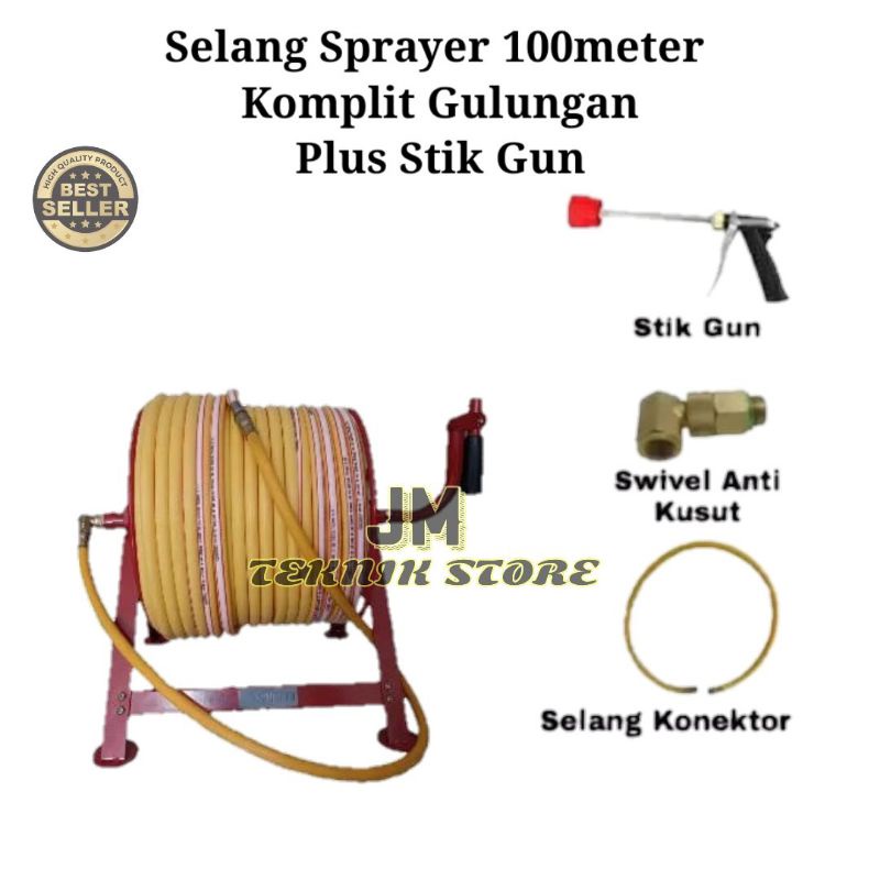 Jual SELANG STEAM KOMPRESOR 100METER KOMPLIT GULUNGAN|SELANG POWER ...