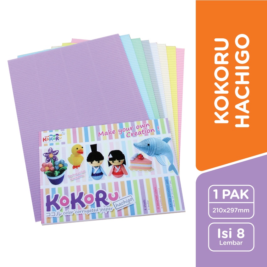 Jual Kokoru Kertas Bergelombang Hachigo A4 - KKR HACHIGO A4 | Shopee ...