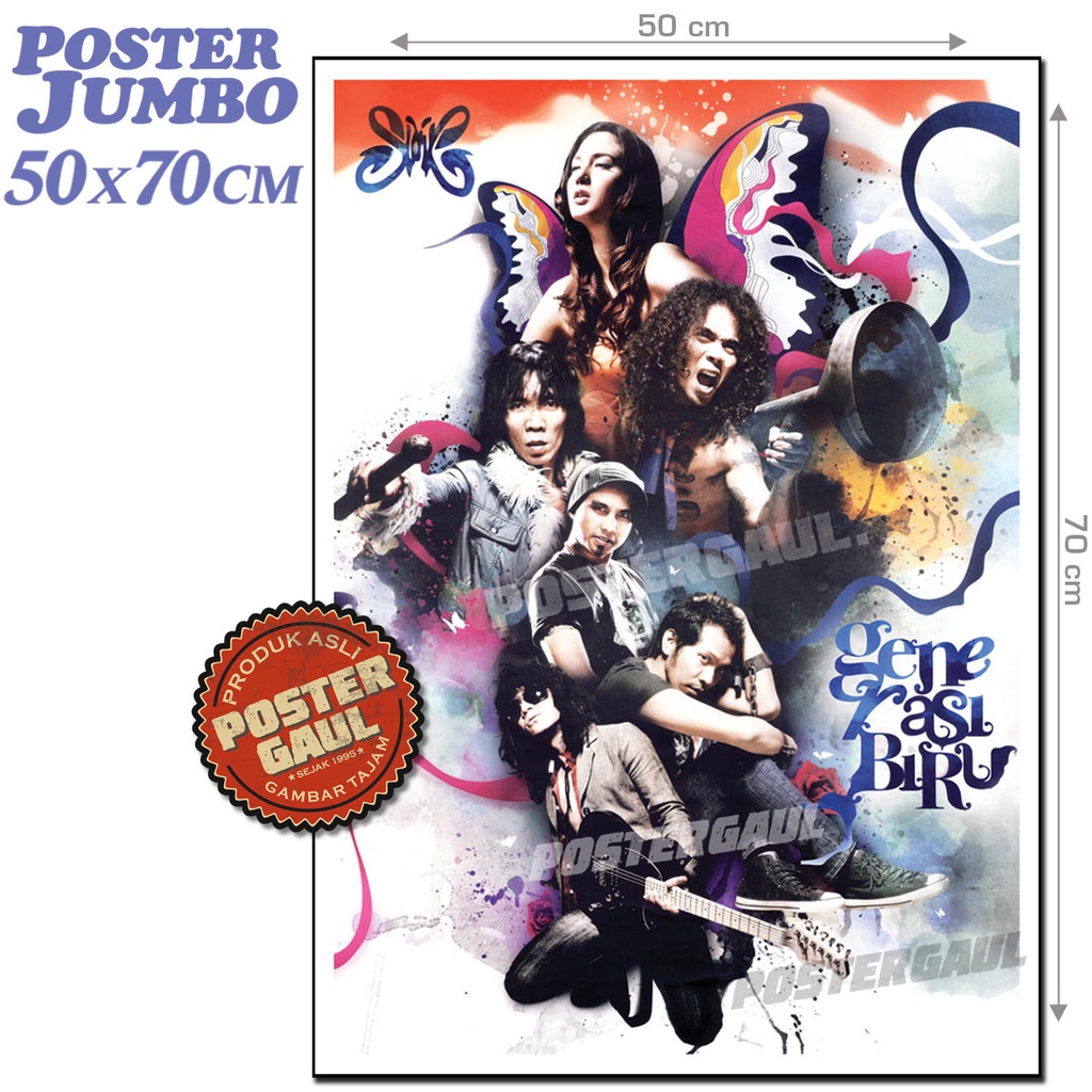 Jual [COD] Poster Jumbo: SLANK #SLK7 "GENERASI BIRU" - ukuran 50 x 70 ...