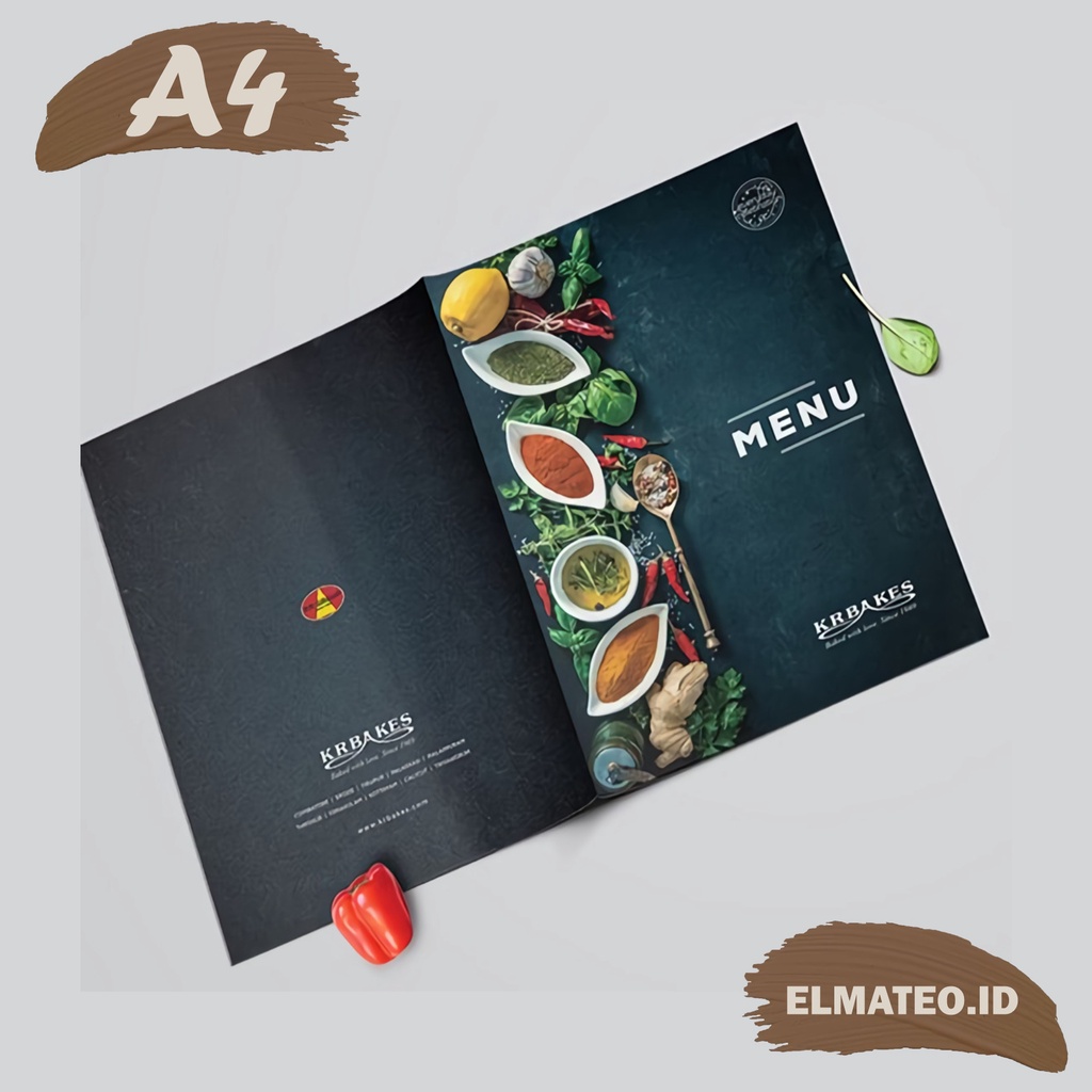 Jual CETAK BUKU MENU MAKANAN RESTO & CAFE CUSTOM DESAIN BISA SATUAN ...