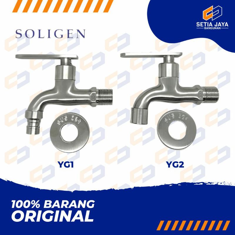 Jual Kran / Keran Tembok / Selang / Taman Soligen Stainlees Steel YG1 / YG2 | Shopee Indonesia