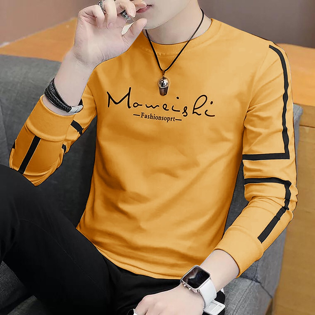 Jual KAOS PRIA / KAOS PRIA LENGAN PANJANG / KAOS COWOK MODEL TERBARU ...