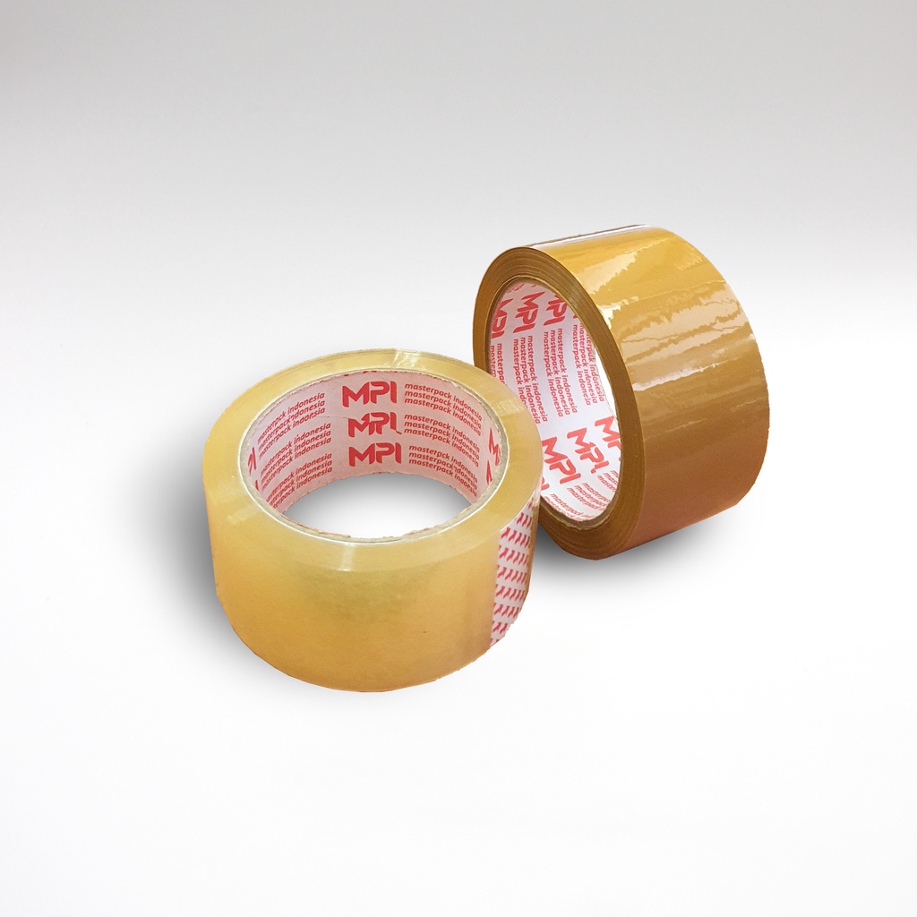 Jual Lakban Bening - Lakban Cokelat 45 mm x 60 Yard Master Pack Indonesia | Shopee Indonesia