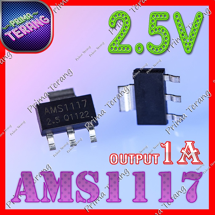 Jual AMS1117 2.5V 1A Fixed Voltage Regulator SOT-223 AMS1117-2.5 | Shopee Indonesia
