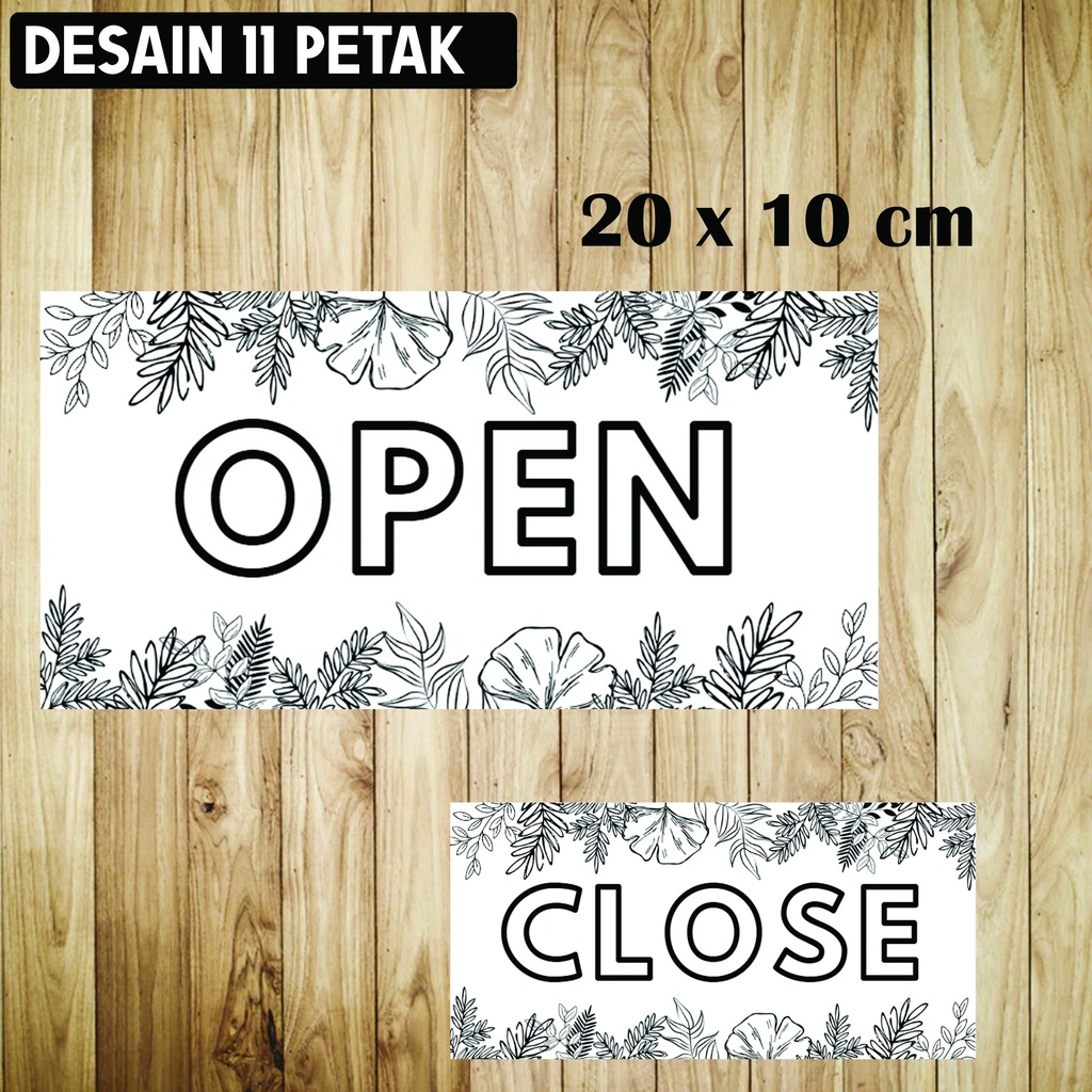 Jual papan tanda open close - wall signage open closed open close sign ...