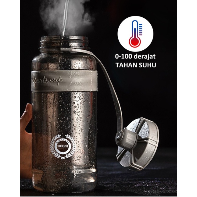 Jual Botol air sports cup minum 1 liter Big Drinking Cup B 073 1000ml ...