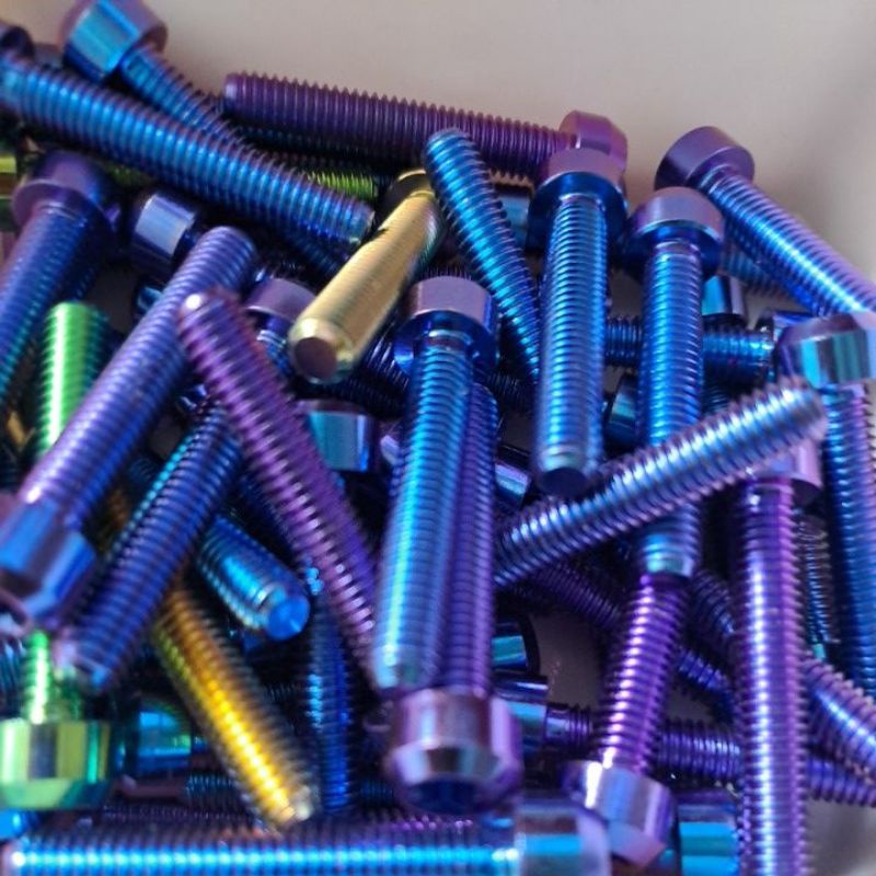 Jual baut titanium GR5 kepala kecil/smallhead made in vietnam | Shopee Indonesia