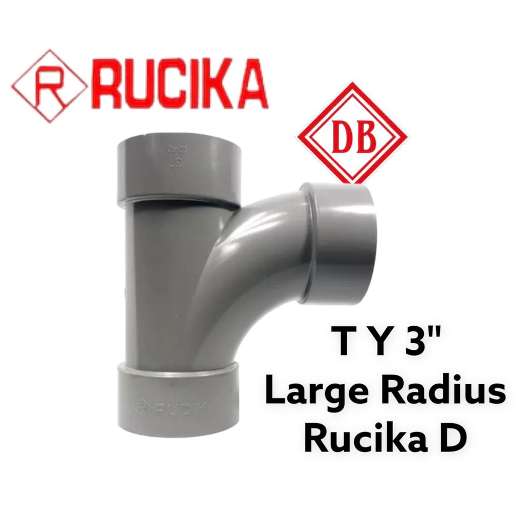 Jual TEE Y RUCIKA D 3"inch/LARGE RADIUS 3"/SAMBUNGAN PIPA | Shopee Indonesia