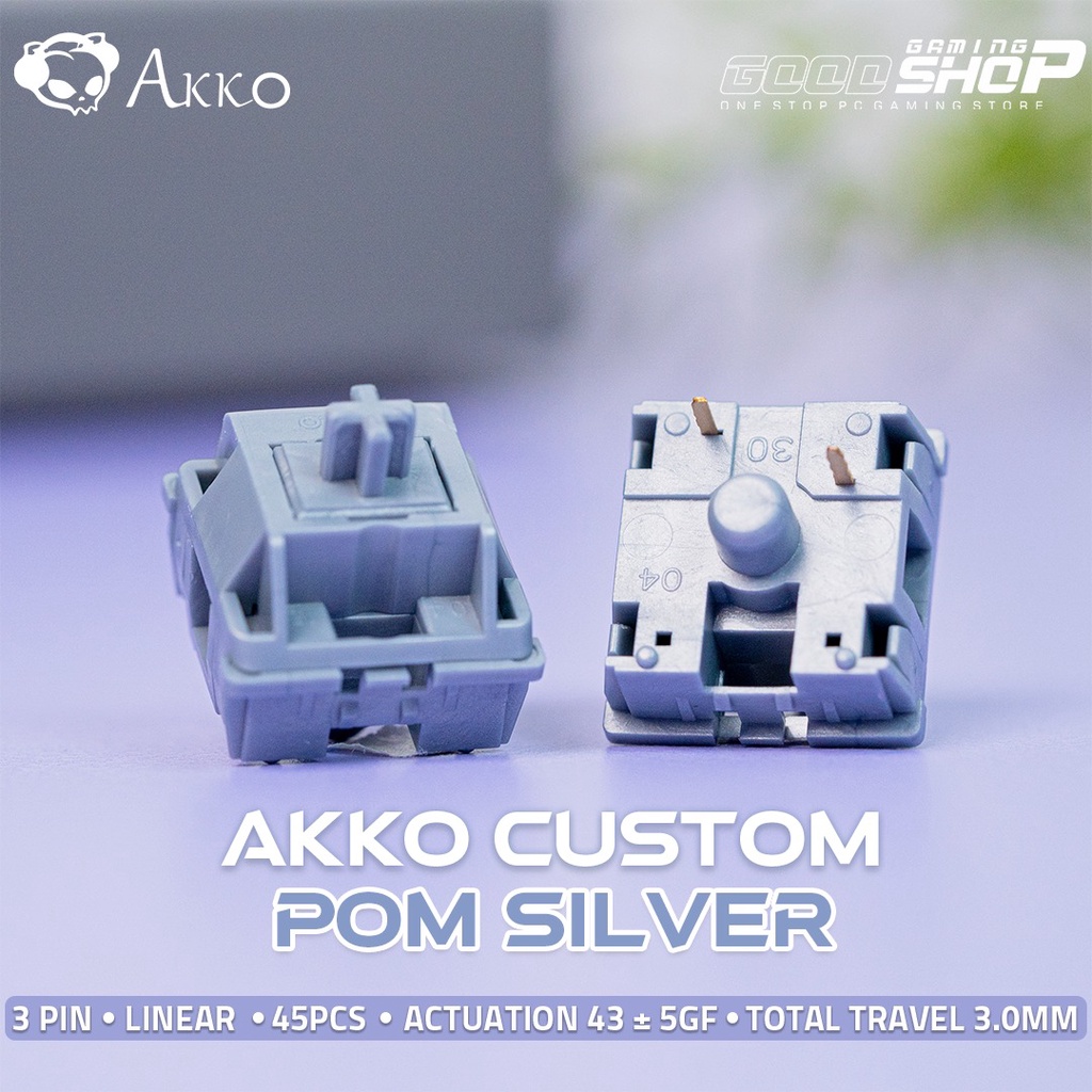 Jual Akko CS POM Silver Switch 3 pin - Keyboard Switch (SATUAN ...