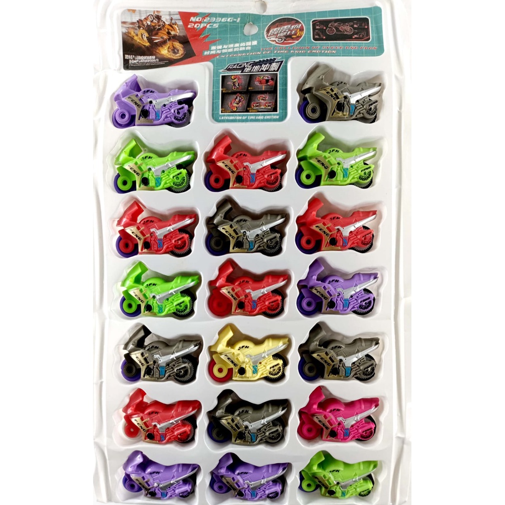 Jual GROSIR 20 PCS MAINAN MOTOR MOTO GP WARNA-WARNI SPIN GO / MOTOR ...
