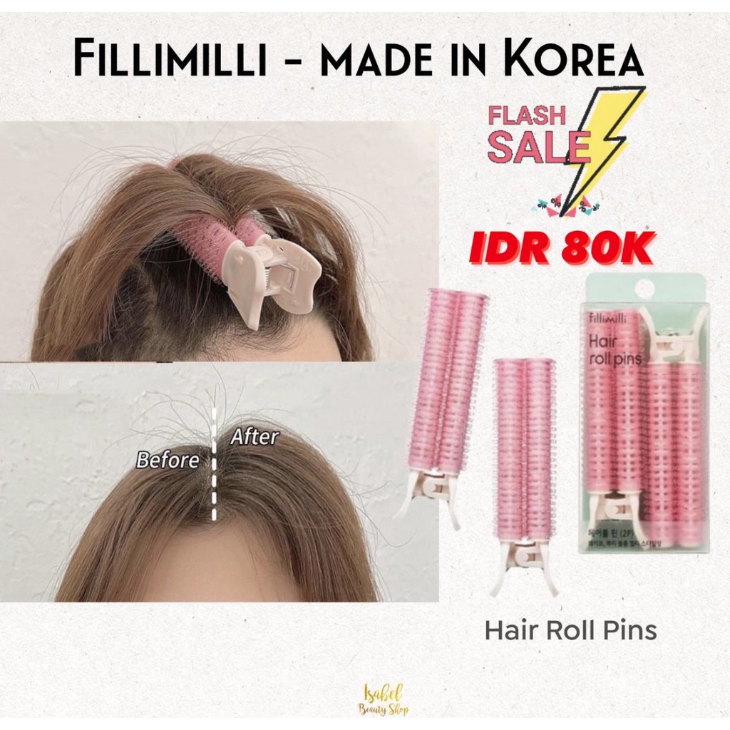 Jual Fillimilli Hair Roll Pins / fillimilli bangs hair roller | Shopee ...