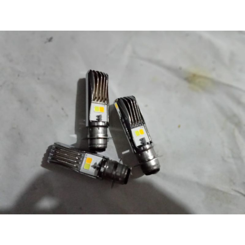 Jual Lampu LED depan utama 2 warna AC&DC cocok buat motor matic dll ...