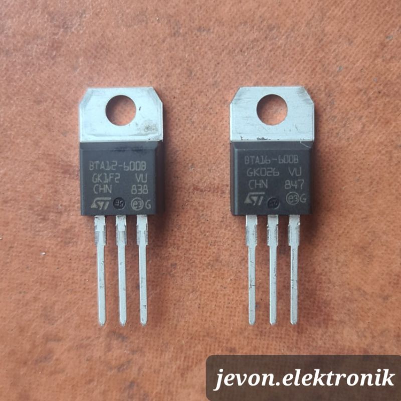 Jual IC Transistor BTA 12 16 Triac Original ST BTA12 BTA16 600B Asli BTA12-600B BTA16-600B Ori ...