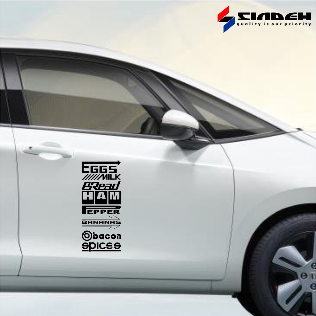 Jual CUTTING STICKER PINTU MOBIL SPONSOR LUCU STIKER REAL LIFE ...