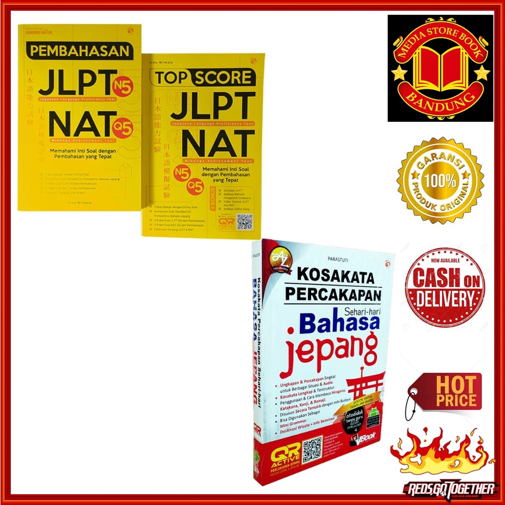 Jual BUKU TES JLPT & NAT - TOP SCORE JLPT-N5 & NAT-Q5 MEMAHAMI INTI ...