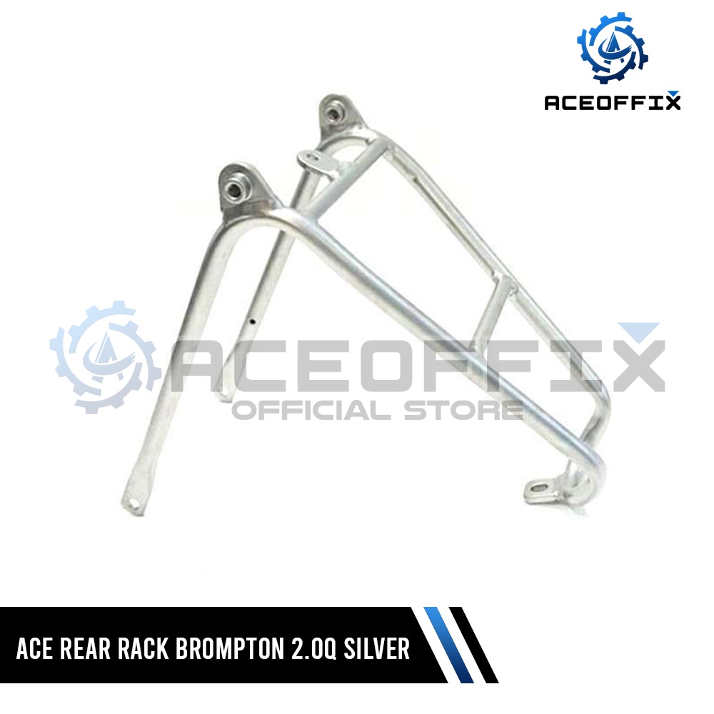 Jual ACE REAR RACK BROMPTON 2.0Q SILVER | Shopee Indonesia
