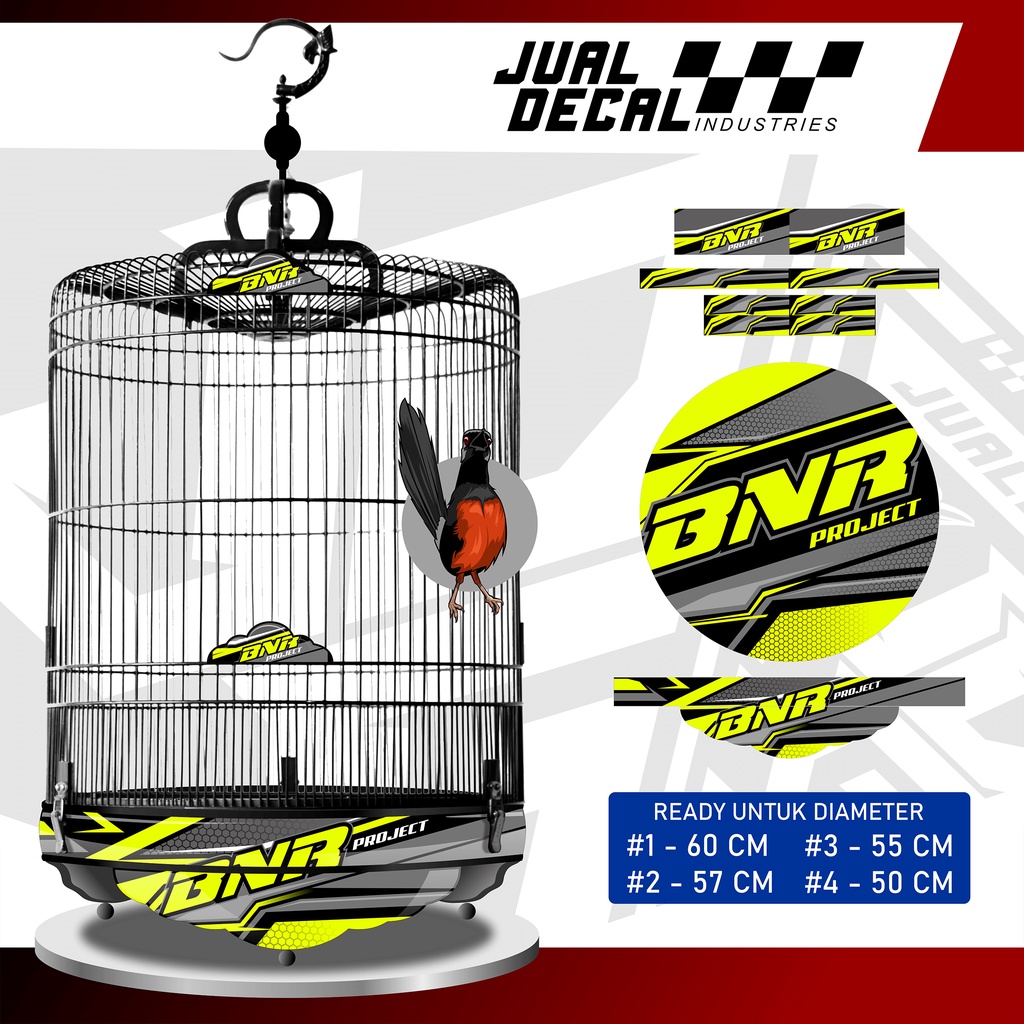 Jual Stiker Sangkar Murai Variasi BNR new Decal Tebok Kandang Burung ...