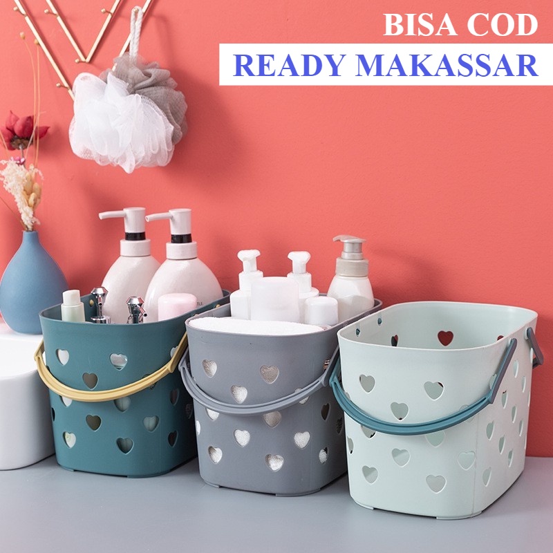Jual Keranjang Alat Mandi / Keranjang Plastik Motif LOVE Besar ...
