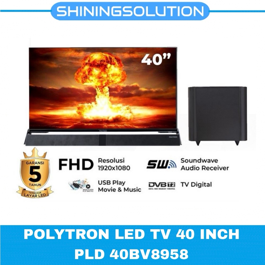 Jual POLYTRON LED TV 40 INCH PLD 40BV8958 | Shopee Indonesia