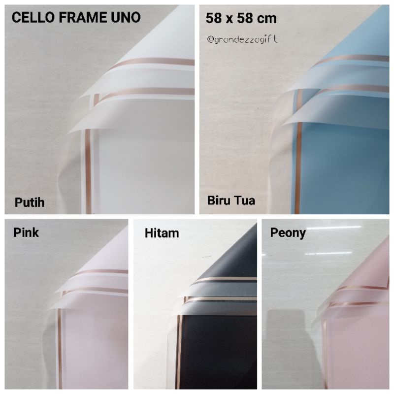Jual CELLO HATI K / FRAME UNO / FRAME DUO SEMITRANS wrapping paper ...