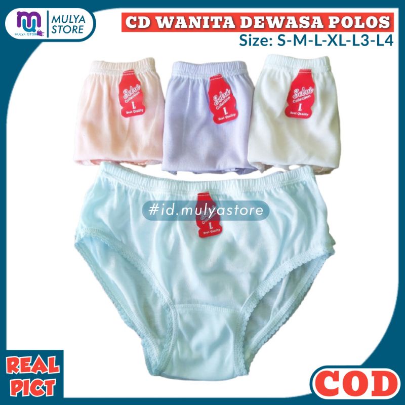 Jual Celana Dalam Wanita Dewasa Polos CD Perempuan Selvi Satuan Murah | Shopee Indonesia