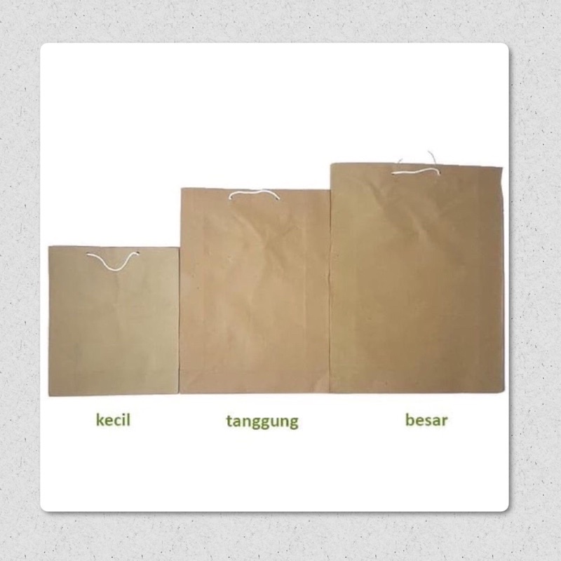 Jual PAPERBAG COKELAT POLOS PAPER BAG KERTAS POLOS | Shopee Indonesia