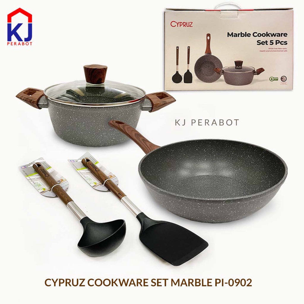 Jual KJ Perabot - Cypruz Cookware Set | Shopee Indonesia