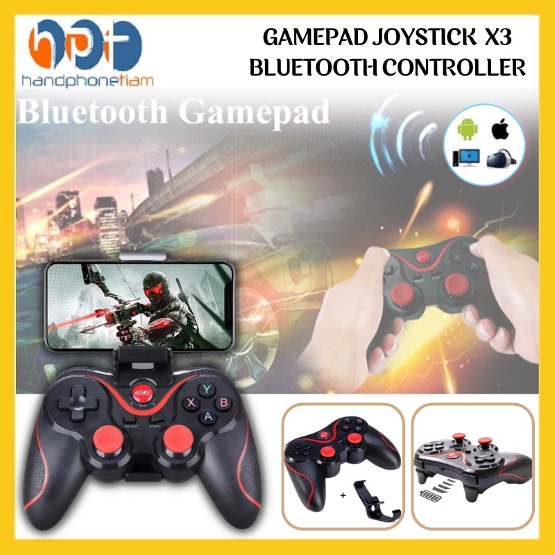 Jual Gamepad Joystick X3 Bluetooth Wireless Controller Game Pad Handle ...