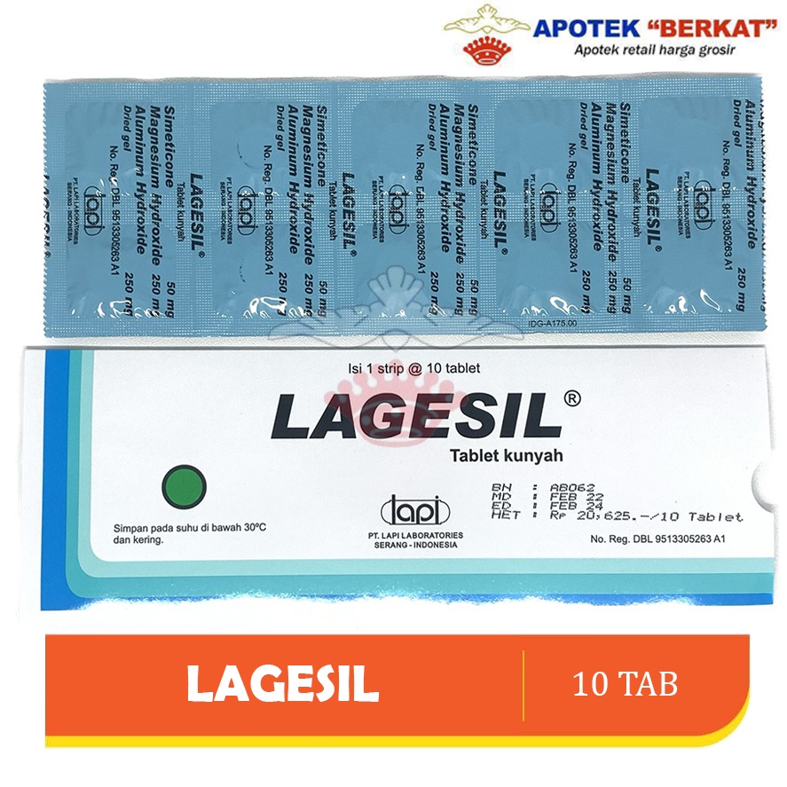 Jual Lagesil Tablet Isi 10 Tab - Mengatasi Hiperasiditas Lambung ...