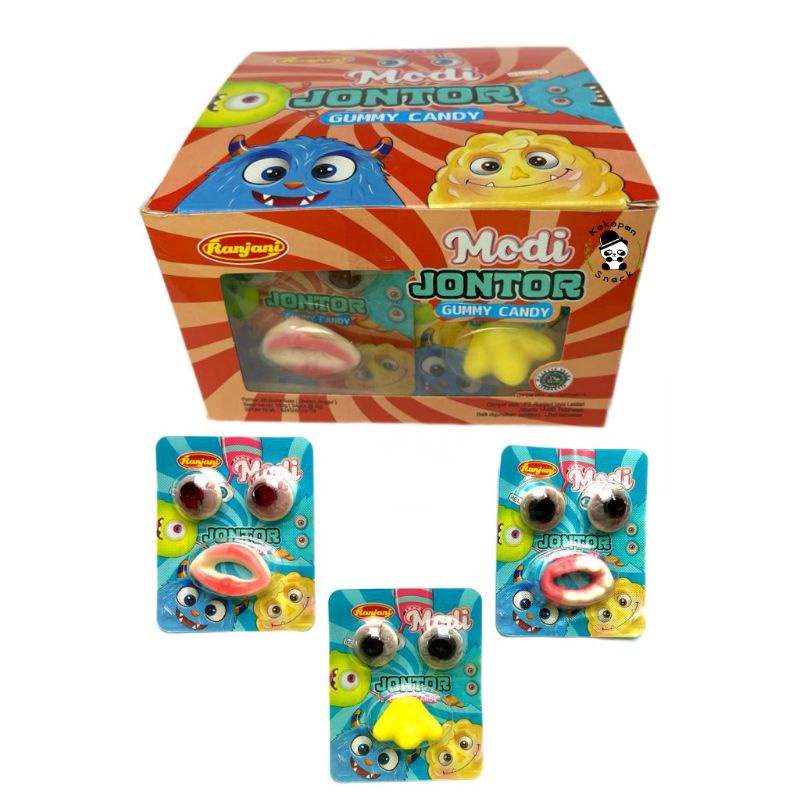 Jual Permen mata. Jelly mata Ranjani Modi Jontor Candy Box isi 24 pcs ...