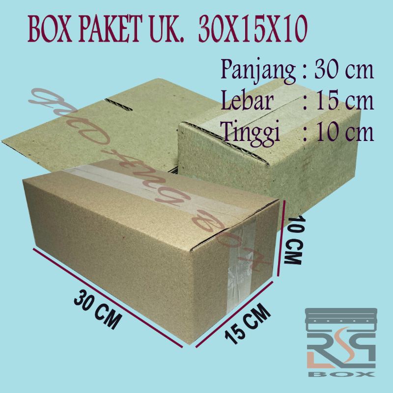 Jual Kardus packing uk 30x15x10 cm Box packaging online murah | Shopee ...
