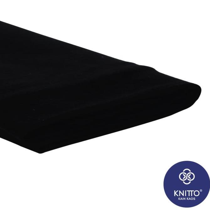 Jual KAIN COTTON COMBED 30S JET BLACK + RIB (BAHAN KAOS) | Shopee Indonesia