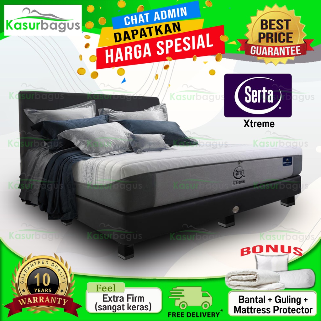 Jual Serta Kasur Springbed New Xtreme - Full Set 160x200 | Shopee Indonesia