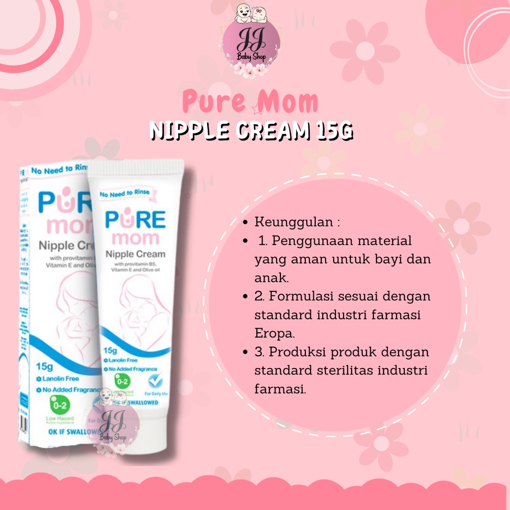 Jual Pure Mom Nipple Cream 15g | Shopee Indonesia